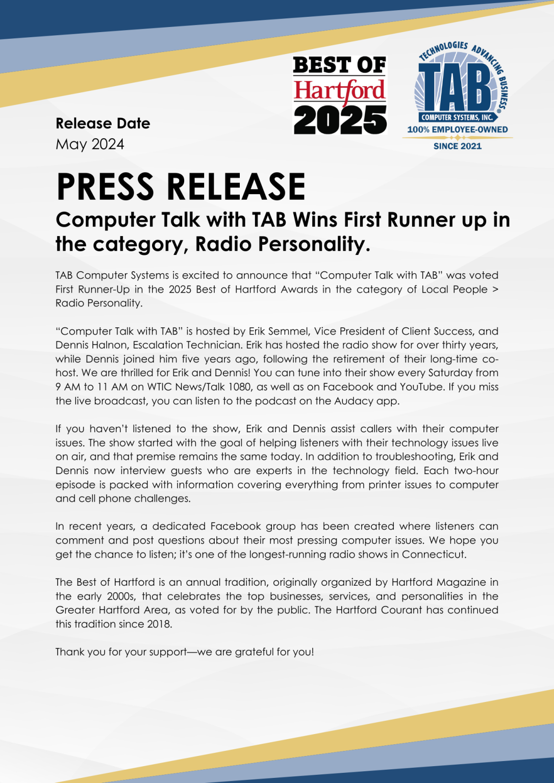 TAB Computer Systems, Inc.