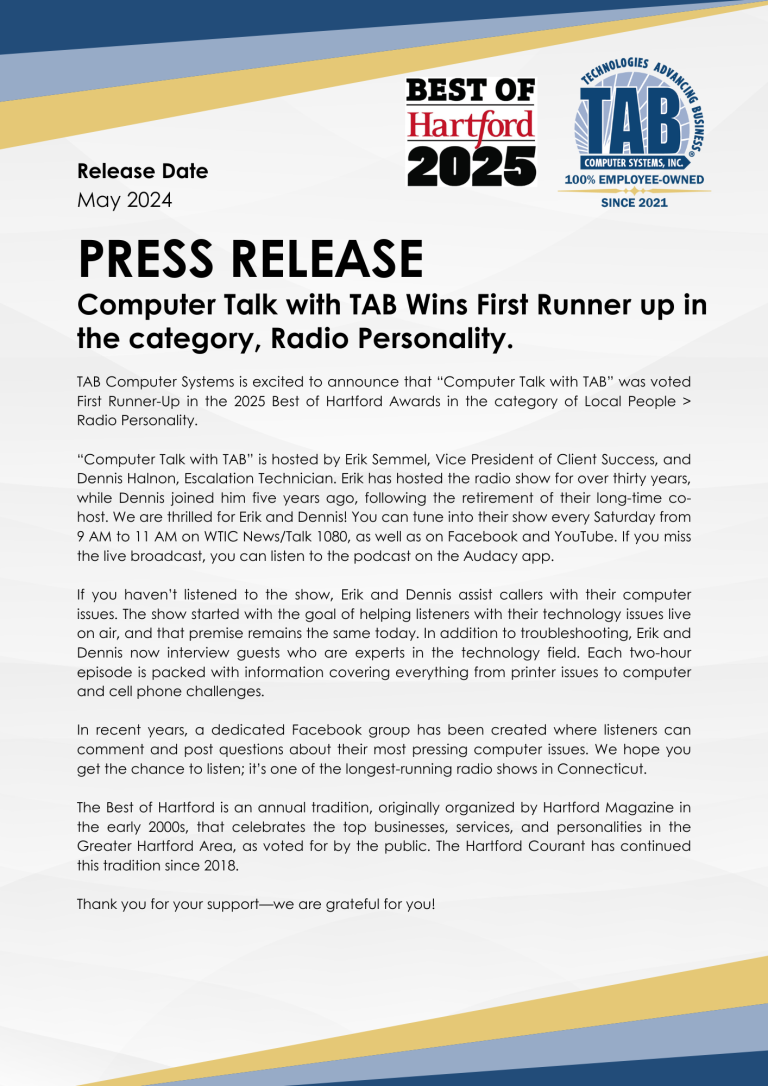 TAB Computer Systems, Inc.